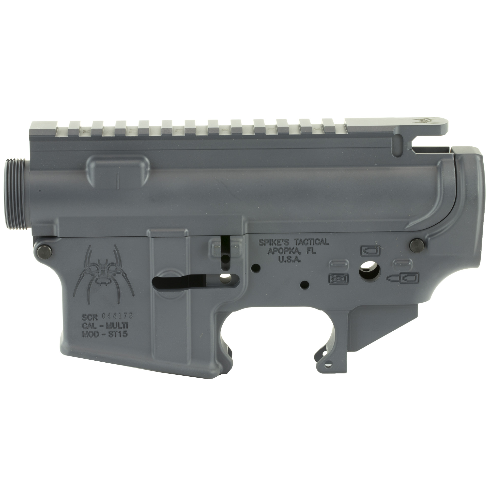 Spikes Tactical AR15 Upper and Lower Stripped Receiver Set Aluminum ...