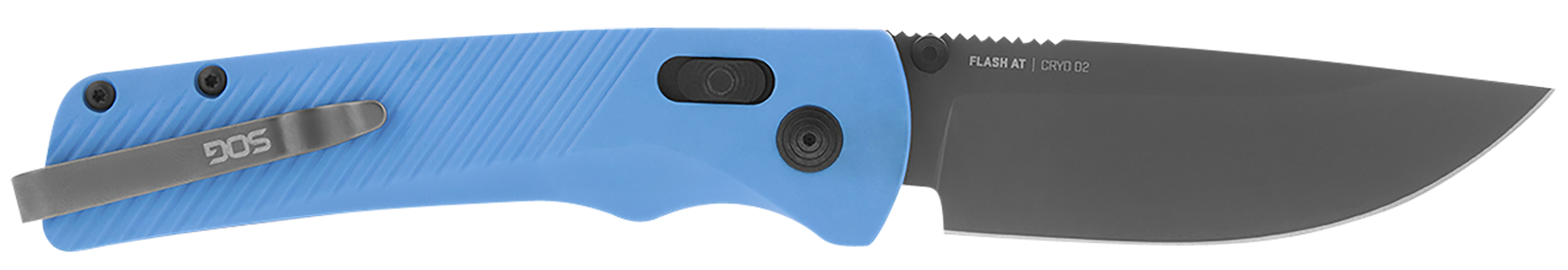 SOG Flash AT Civic Cyan - Pocket Knives at GunBroker.com : 1094173613