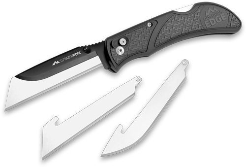 Outdoor Edge Razorwork 3bld Combo Set Gray Blister Pack - Pocket Knives ...